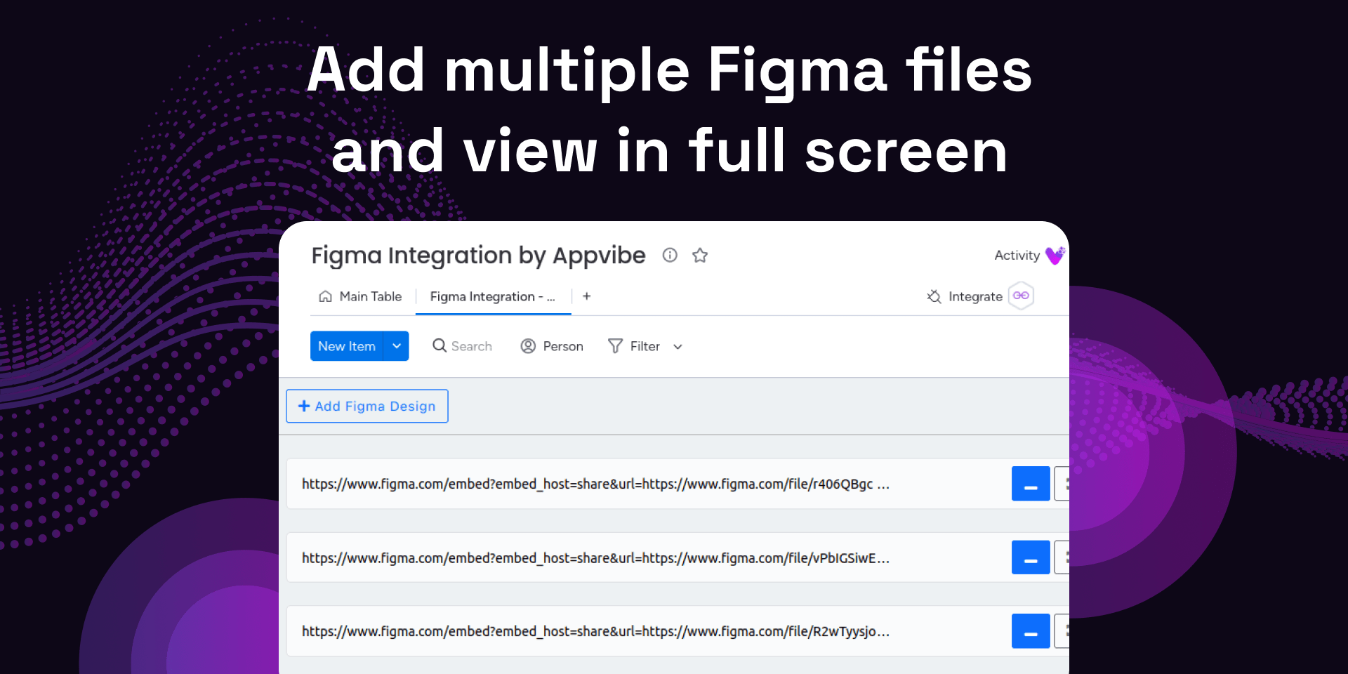 Figma Integration • apps for monday.com
